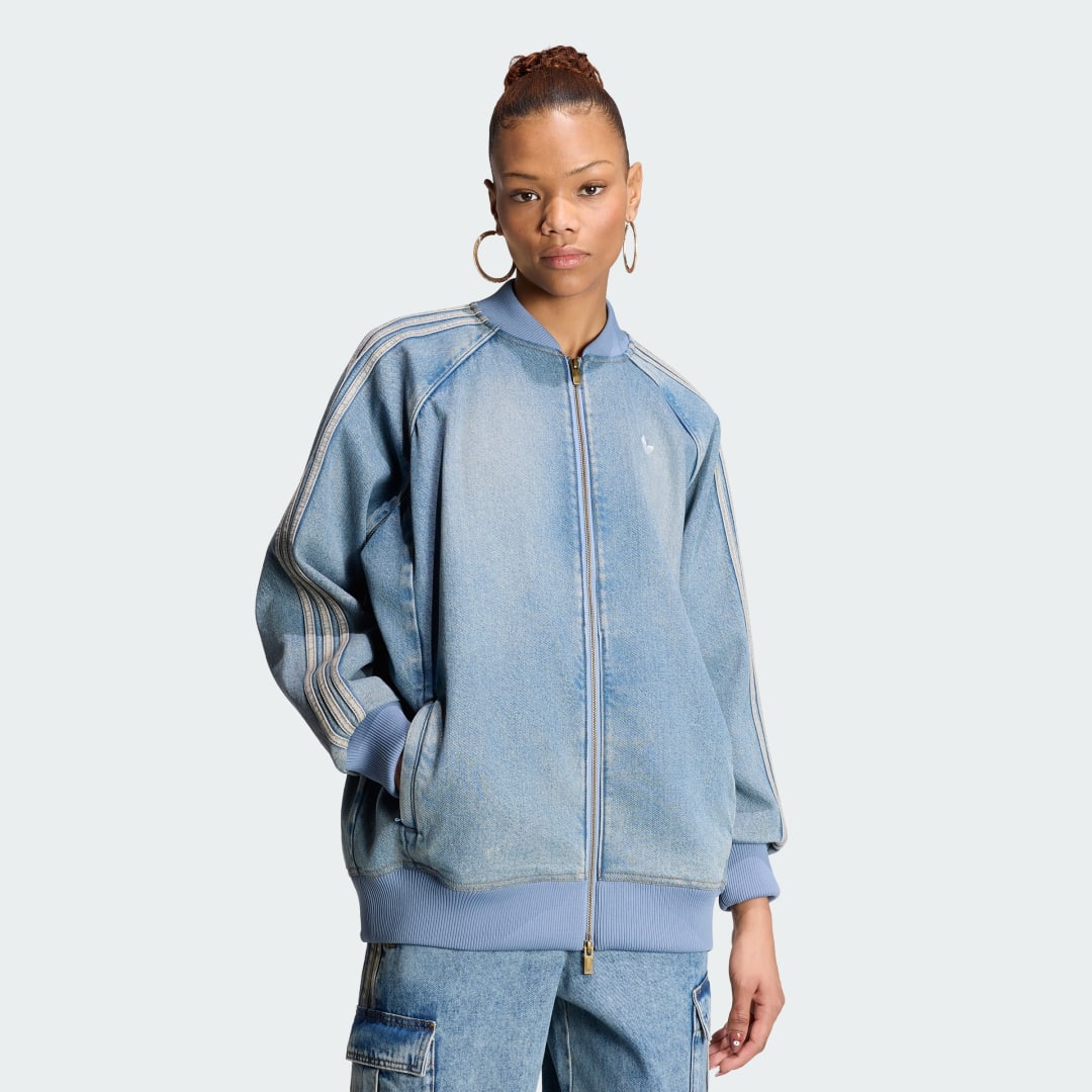 ADIDAS adidas Originals Denim Oversized Track Top